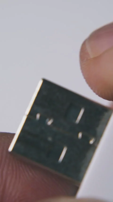 person opens modern usb flash drive on l... | Stock Video | Pond5