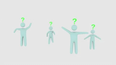 person question mark concept Loop 3d ani... | Stock Video | Pond5