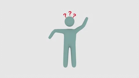 person question mark concept Loop 3d ani... | Stock Video | Pond5