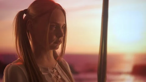 Person with sword posing at camera. Youn... | Stock Video | Pond5