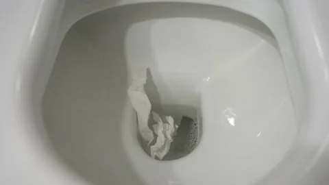 Person throwing several tissues of toile... | Stock Video | Pond5