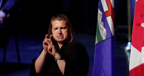 A person translating to sign language a ... | Stock Video | Pond5