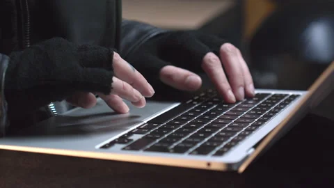 A person is typing and swiping on a comp... | Stock Video | Pond5