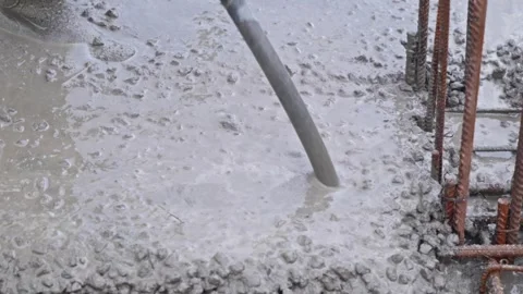 Person using concrete vibration on slab ... | Stock Video | Pond5