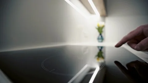 Person using touch controls on a modern ... | Stock Video | Pond5