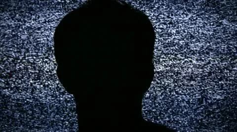 Person Watching Tv Static Noise HD | Stock Video | Pond5