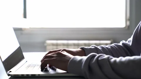 Person With Computer Stock Video Footage | Royalty Free Person With ...