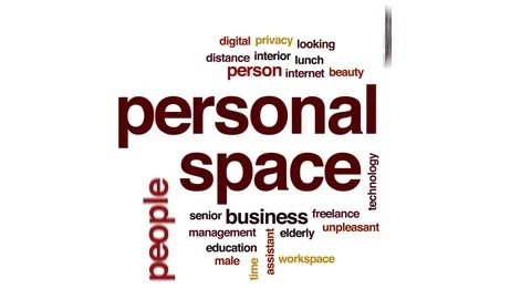 Personal space animated word cloud, text... | Stock Video | Pond5