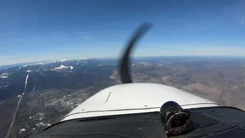 Pilots Flying Aircraft Cockpit View Stock Video Footage | Royalty Free ...