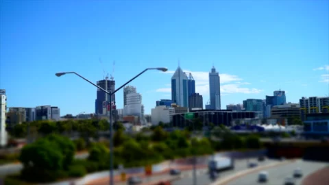 Perth City Cars Downtown People Traffic ... | Stock Video | Pond5