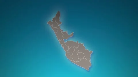 peru country map with zoom in Realistic ... | Stock Video | Pond5