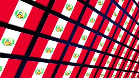 Peru Flag Animated Background 3d Animati... | Stock Video | Pond5