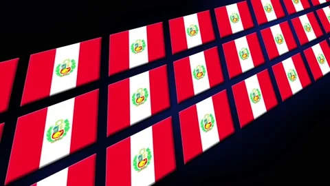Peru Flag Animated Background 3d Animati... | Stock Video | Pond5