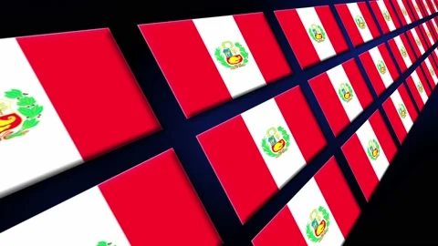 Peru Flag Animated Background 3d Animati... | Stock Video | Pond5