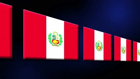 Peru Flag Animated Background 3d Animati... | Stock Video | Pond5