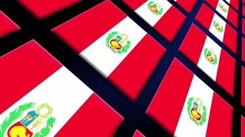 Peru Flag Animated Background 3d Animati... | Stock Video | Pond5