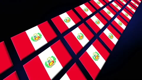Peru Flag Animated Background 3d Animati... | Stock Video | Pond5