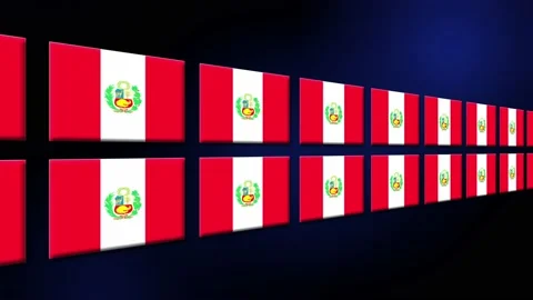 Peru Flag Animated Background 3d Animati... | Stock Video | Pond5