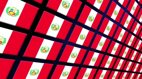Peru Flag Animated Background 3d Animati... | Stock Video | Pond5