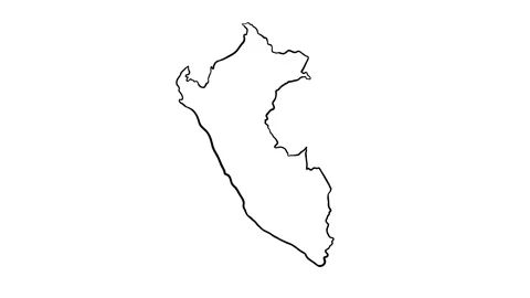 Peru - Hand-Drawn Map Animation | Stock Video | Pond5