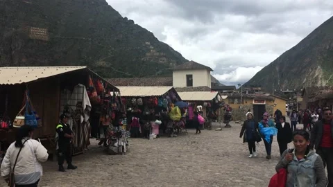 Peru - Ollantaytambo / Inka / Inca Town ... | Stock Video | Pond5