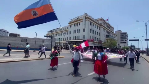 Peru president unveils new bill for 2023... | Stock Video | Pond5