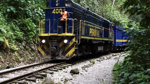 The Peru rail Train that take you to the... | Stock Video | Pond5