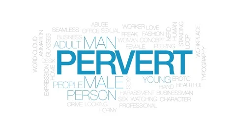 Pervert word cloud. Kinetic typography. | Stock Video | Pond5