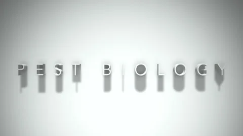 pest biology 3D title animation white te... | Stock Video | Pond5