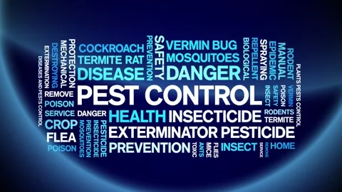 Pest Control animated word cloud,animati... | Stock Video | Pond5