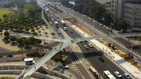 Petah Tikva city, Israel, city streets a... | Stock Video | Pond5