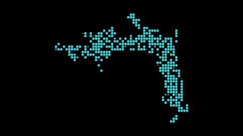 Peter Island digital map. Map of Peter I... | Stock Video | Pond5