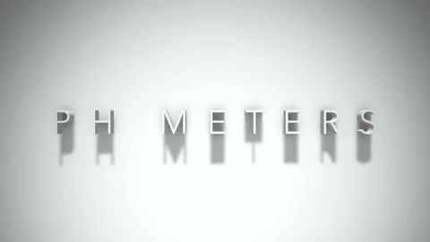 pH Meters 3D title animation with shadow... | Stock Video | Pond5