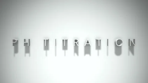 ph titration 3D title animation with sha... | Stock Video | Pond5