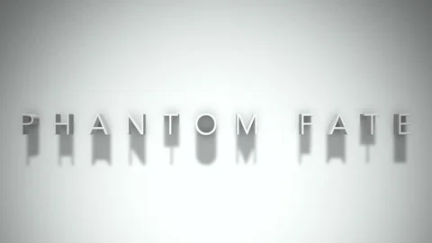 phantom fate 3D title animation white te... | Stock Video | Pond5