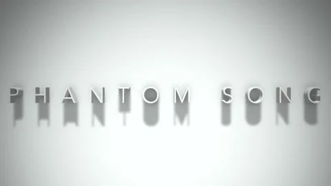 phantom song 3D title animation white te... | Stock Video | Pond5