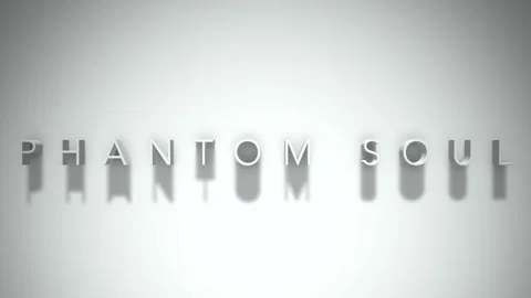phantom soul 3D title animation white te... | Stock Video | Pond5