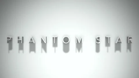 phantom star 3D title animation white te... | Stock Video | Pond5