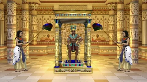 The Pharaoh on throne, animation | Stock Video | Pond5