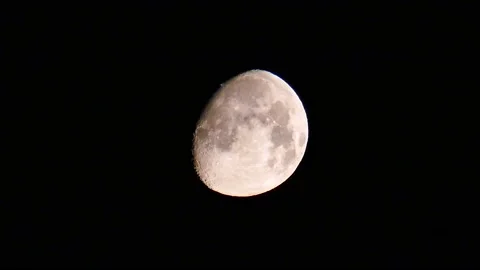 phases of the moon - bloated moon,night ... | Stock Video | Pond5