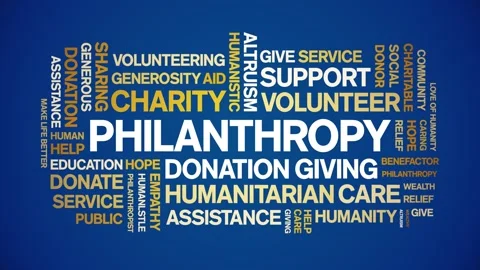 Philanthropy animated word cloud,animati... | Stock Video | Pond5
