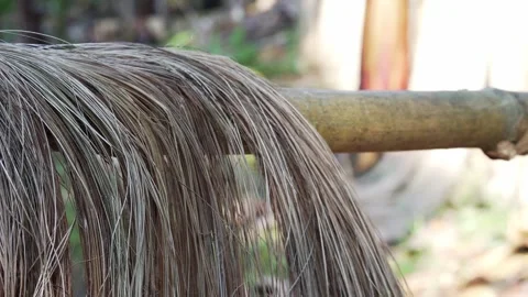 Philippine commodity Abaca fibers drying... | Stock Video | Pond5