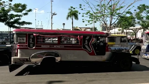 Philippine Jeepney Terminal in the Stree... | Stock Video | Pond5