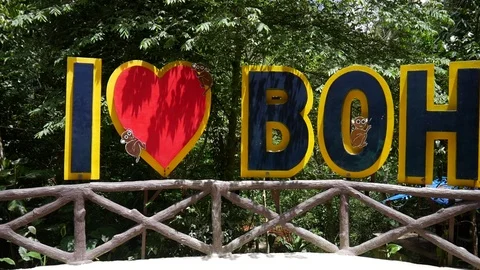 Philippines, Bohol - I Love Bohol Sign a... | Stock Video | Pond5