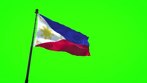 Philippines Flag Green Screen with 4K Re... | Stock Video | Pond5