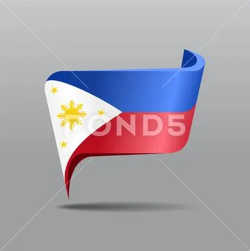 Philippines flag map pointer layout. Vector illustration.: Graphic ...
