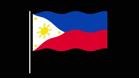 Philippines flag seamless loop animation... | Stock Video | Pond5