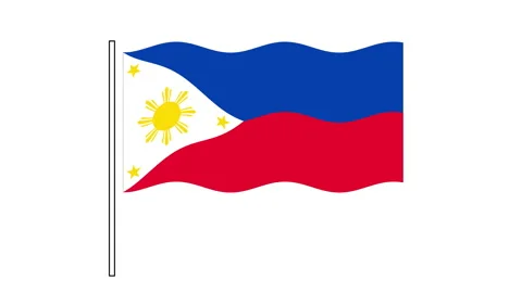 Philippines flag seamless loop animation... | Stock Video | Pond5