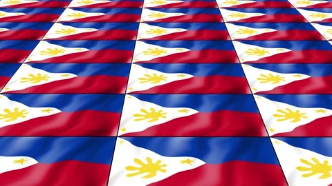 Philippines flag wave 3d rotating view a... | Stock Video | Pond5