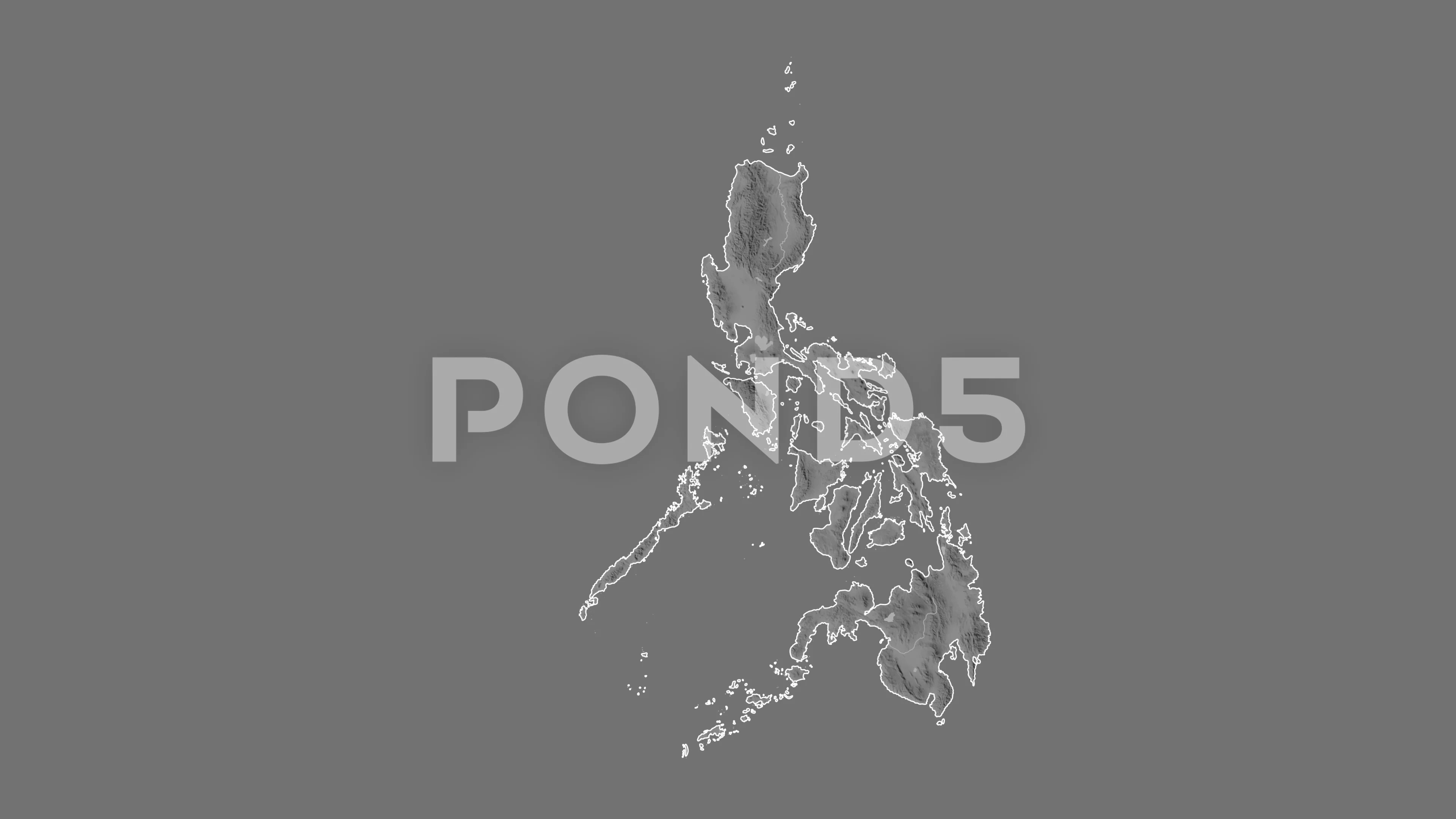 Philippine Map Black And White With Regions